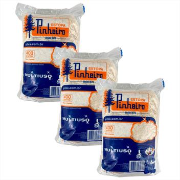 Kit 3 Sacos De Estopa Pinheiro Multiuso Limpeza E Polimento - Estopa ...