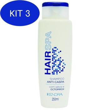 Kit 3 Shampoo Anti-Caspa Hair Spa - Kendra - Kit de Tratamento para ...