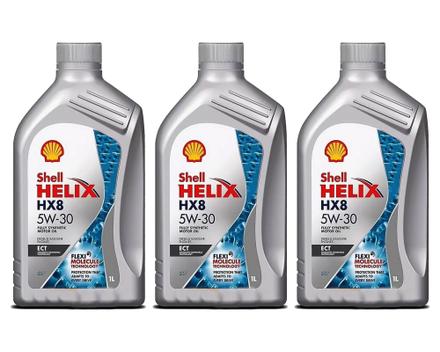 Kit 3 Shell Helix Hx8 5w30 Motor Api Sn Sintético - Lubrificantes ...