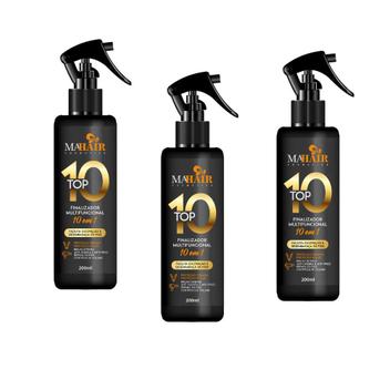 KIT 3 Spray Finalizador Multifuncional Top 10 em 1 Mahair - Mahair ...