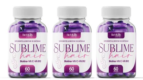 kit 3 sublime hair vitamina capilar - bio vitalis - Nutricosméticos ...