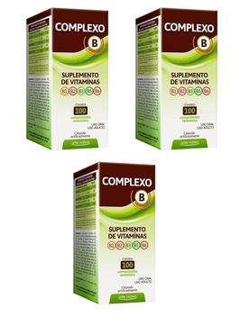 Kit 3 Suplemento Complexo B 100 Comprimidos - Arte Nativa - Complexo B ...