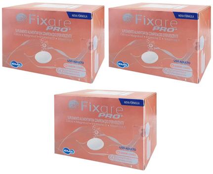 Kit 3 Suplemento Fixare Pro+ 60 + 24 Comprimidos - EMS ...