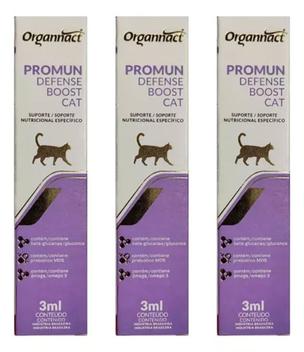 KIT 3 Suplemento Promun Defense Boost Cat 3ml - Organnact - Vitaminas e ...