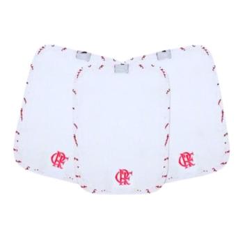 Kit 3 Toalhinhas de Boca Bebê Flamengo Oficial - Revedor - Babador ...
