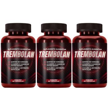 Kit 3 Trembolan Sabor Sem sabor - Beauty Capsules - Balas - Magazine Luiza