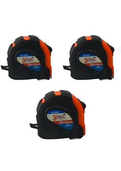 Kit 3 Trenas De Aço 5m/25mm Metros Emborrachada Com Trava - Y@RA ...