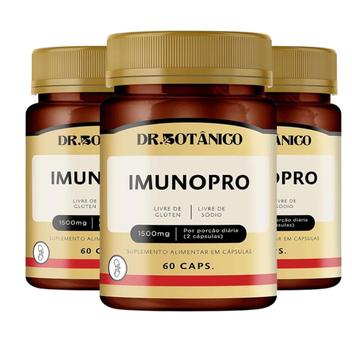 Kit 3 un - imunopro 1500mg 60 capsulas dr botanico - Fitoterápicos ...