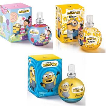 Kit 3 Und. Coleção Minions Colônia 25Ml - Jequiti - Kit de Perfume ...