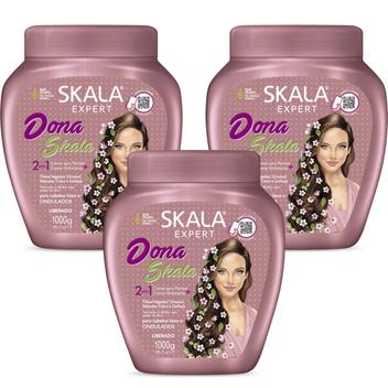 Kit 3 und Creme de Tratamento Skala Dona Skala 1kg - Kit de Tratamento ...