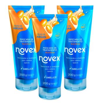 Kit 3 und Máscara de Tratamento Novex Óleo De Argan 200g - Embelleze - Kit de Tratamento para ...