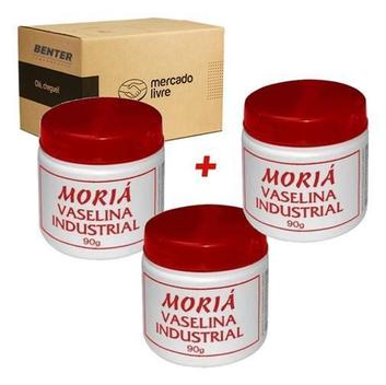 Kit 3 Vaselinas Solida Em Pasta Industrial 90G Moria Com - Benter ...