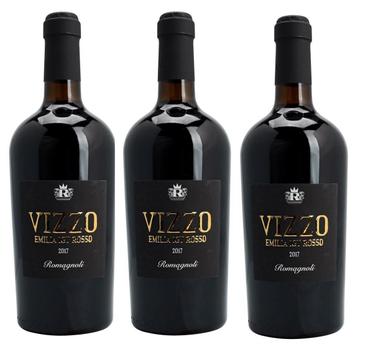 Kit 3 Vinho Italiano Vizzo Emilia Igt Rosso 2019 Romagnoli - Vinho ...