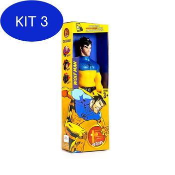 Kit 3 Wolfman Game - Tf Heroes - Tecnil Brinquedos - Bonecos - Magazine ...