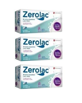 Kit 3 Zerolac Lactase 10.000fcc 30 Cápsulas - União Química - União ...