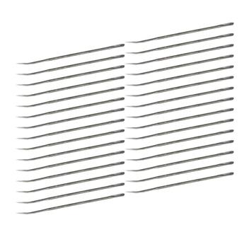 Kit 30 Agulhas De Costurar Saco 125Mm Aço Ponta Curva Rino - Agulha de ...