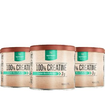 Kit 3x 100% Creatine (900g) - Nutrify - Creatina - Magazine Luiza