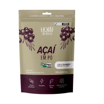 Kit 3X: Açaí em Pó Orgânica Horta da Terra 50 - Chá - Magazine Luiza
