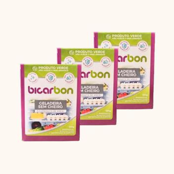 Kit 3X: Bicarbonato Sódio Geladeira Sem Cheiro Bicarbon 450G ...