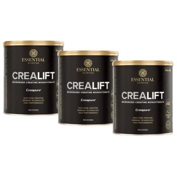 Kit 3x Crealift Creatina Creapure (300g) - Essential Nutrition ...