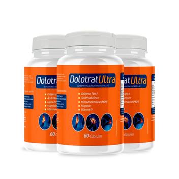 Kit 3X Dolotrat Ultra Colageno Tipo 2 Msm Acido Hialuronico - Colágeno ...