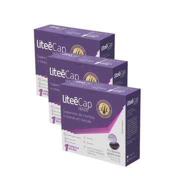 Kit 3x LiteéCap Hair 30 Cápsulas Gelatinosas - Litee - Nutricosméticos ...