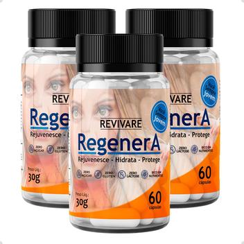 Kit 3x Regenera Rejuvenescedor Multivitamínico Hidrata Protege e ...