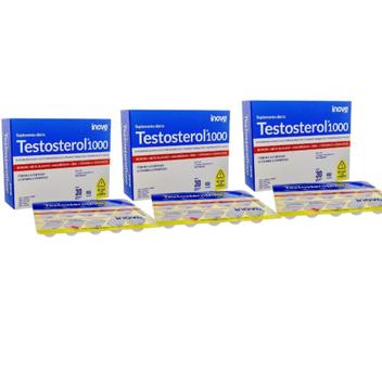 Kit 3x Suplemento Testosterol 1000 30 Comprimidos - Inove - Vitaminas A ...