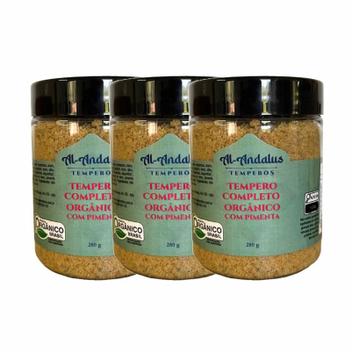 Kit 3X: Tempero Completo com Pimenta Puro Orgânico Al Andalus 280g ...