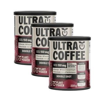 Kit 3X: Ultracoffee Double Shot Vegano Vitaminas E Minerais - Produtos ...