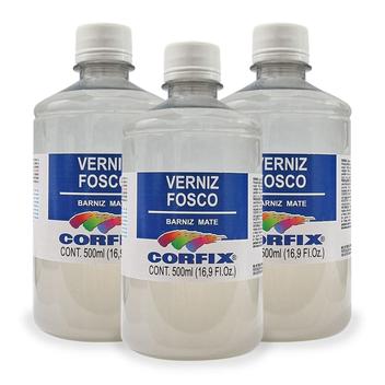Kit 3x Verniz Fosco 500ml Corfix - Verniz - Magazine Luiza