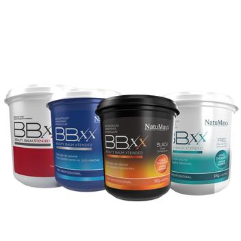 Kit 4 Bbxx Beauty Black + Free + Platinum + Red Natumaxx 1kg - Cuidados ...