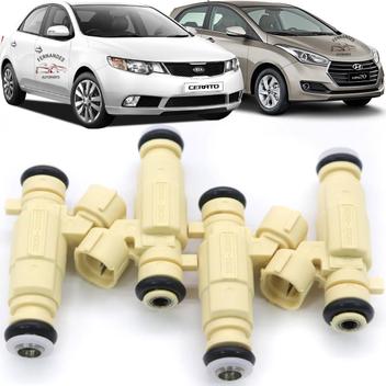 Kit 4 Bico Injetor Hyundai Hb20 Kia Cerato Soul 353102B030 - Ymax ...