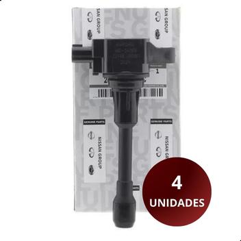Kit 4 Bobinas Ignição Nissan Grand Livina March Sentra Versa - Bobina ...