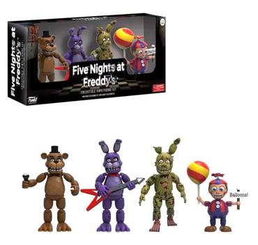 Kit 4 bonecos five nights at freddys fnaf animatronics action figure ...