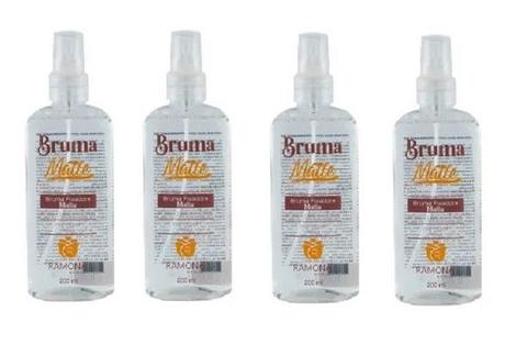Kit 4 Bruma Fixadora Matte Finalizador 200ml -Ramona Make Up - Bruma ...