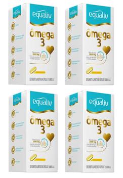 Kit 4 caixas Equaliv Ômega 3 180 Cápsulas - Ômega 3 / Óleo de Peixe - Magazine Luiza