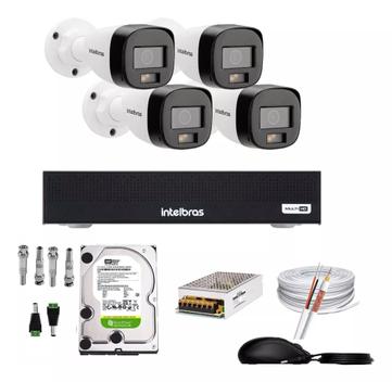 Kit 4 Camera de Segurança Intelbras Alta Resolução Full color 1120 Vhd ...