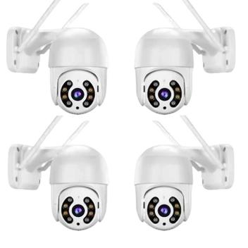 Kit 4 Câmera externa wi-fi giratória 360 Segurança Bivolt - Câmera D ...