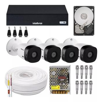 Kit 4 câmeras Intelbras 20metros completo alta definição - Câmera de ...