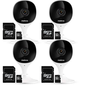 Kit 4 Câmeras Wi-Fi com Aúdio e Inteligência Artificial iMX C Intelbras ...