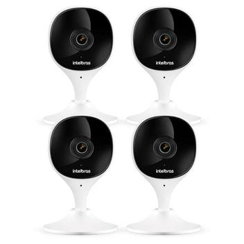 Kit 4 Câmeras Wi-Fi com Aúdio e Inteligência Artificial iMx C Intelbras ...