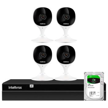 Kit 4 Câmeras Wi-Fi iMx C Intelbras Visão Inteligência Artificial ...