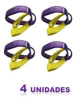 Kit 4 Cintas Para Elevação De Carga 1 Ton X 1 Metro Violeta - Tec ...