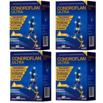 Kit 4 Condroflan Ultra Suplemento Alimentar 60 cápsulas - Vitaminas A-Z ...
