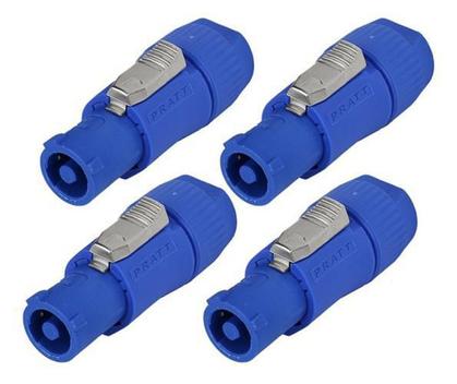 Kit 4 Conector Powercon Macho In 3 Vias ul Pratt - Conectores Elétricos ...