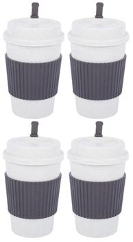 Kit 4 Copos de Café Cappuccino Anti Vazamento 480ml - Generic - Copos - Magazine Luiza