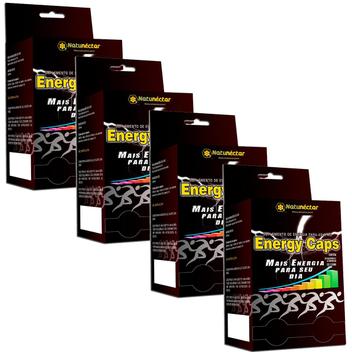Kit 4 Display Energy Caps 96 Blister Com 16 Cápsulas Suplemento ...