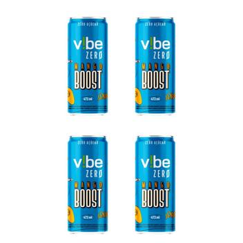 KIT 4 Energético Vibe Zero Mango Boost 473ml - Bebida Energética ...