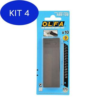 Kit 4 Estojo De Lâminas Olfa 9Mm Abb-10B 10 Lâminas - Lâmina de Estilete - Magazine Luiza